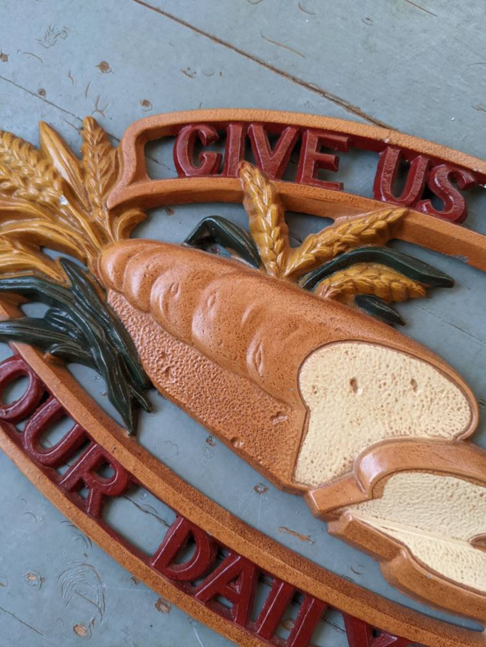 Vintage Daily Bread Metal Wall Hanging Sign - Etsy