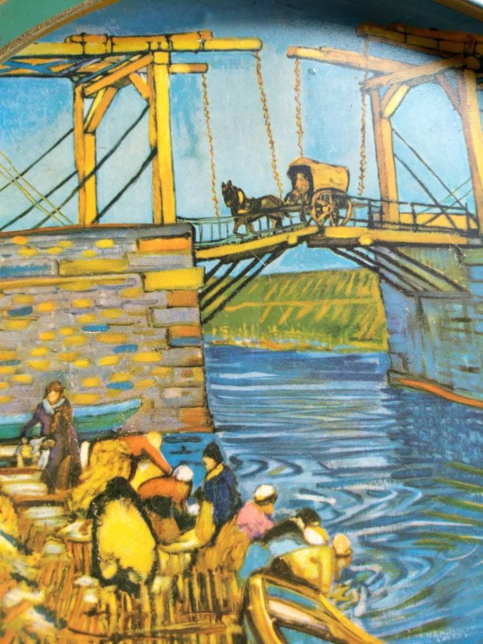 Vintage 1960s Sunshine Van Gogh Painting Tin Metal Serving Tray - Etsy