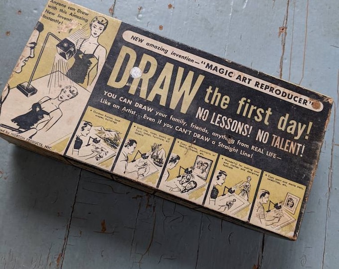 Vintage 1950s Magic Art Reproducer Drawing Kit - Etsy
