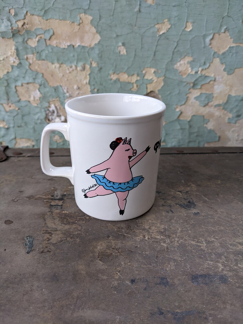 Vintage Kiln Ware Pigerina Pig Ballerina Mug - Etsy