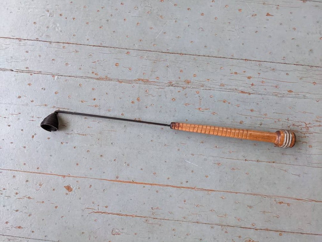 Vintage Candle Snuffer Made From Wooden Weaving Bobbin - Etsy