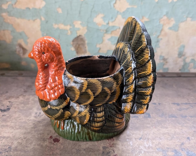 Vintage Ceramic Thanksgiving Turkey Centerpiece - Etsy