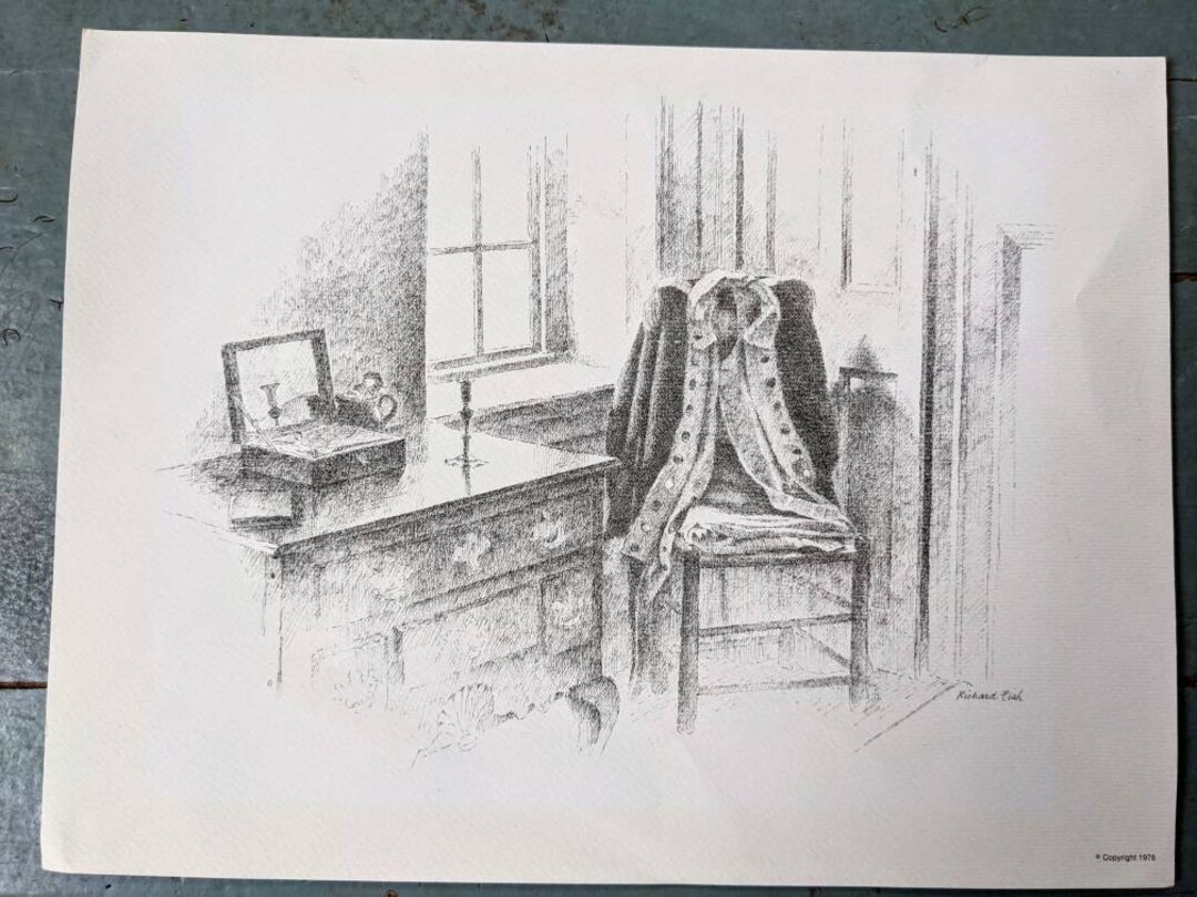 Vintage Richard Fish Historical Print - Etsy