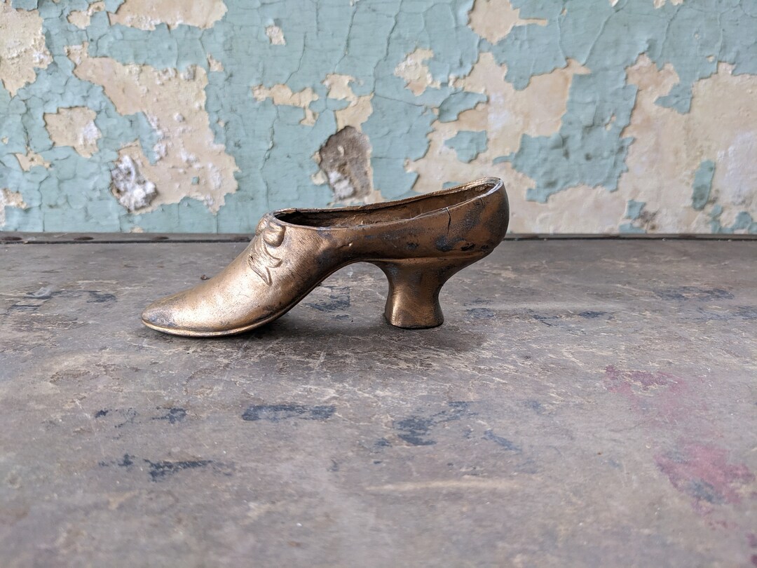 Vintage Metal Edwardian Style Shoe Trinket Dish - Etsy