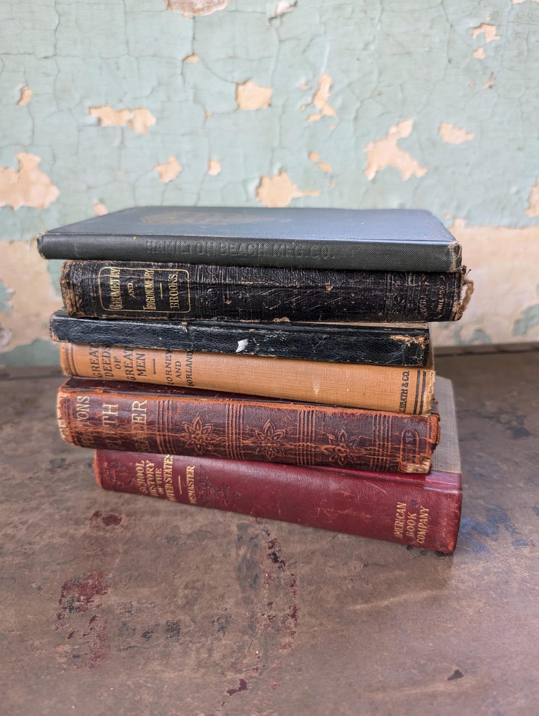 Antique Book Stack - Etsy