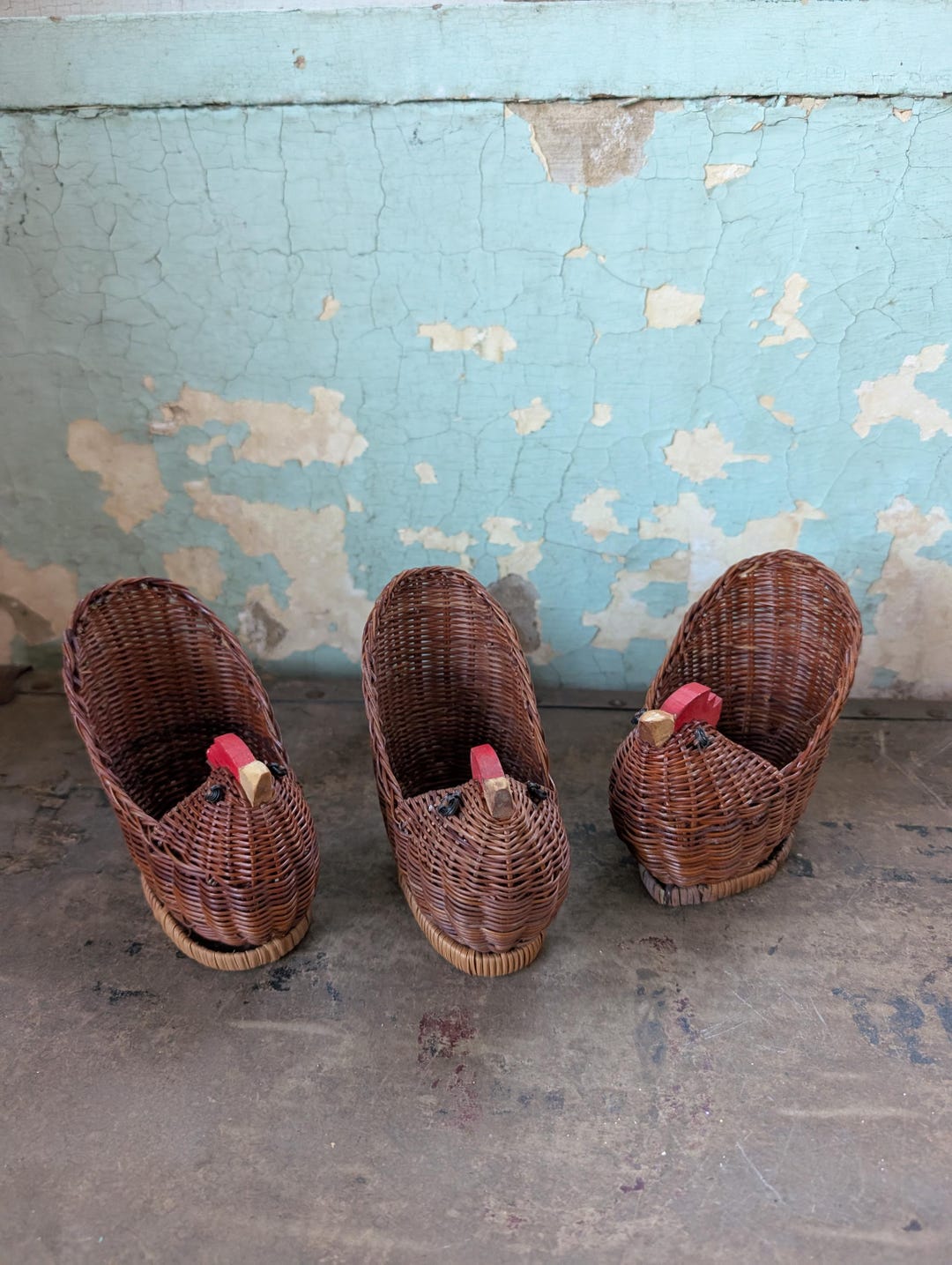 Vintage Avon Chicken Basket Set of Three - Etsy
