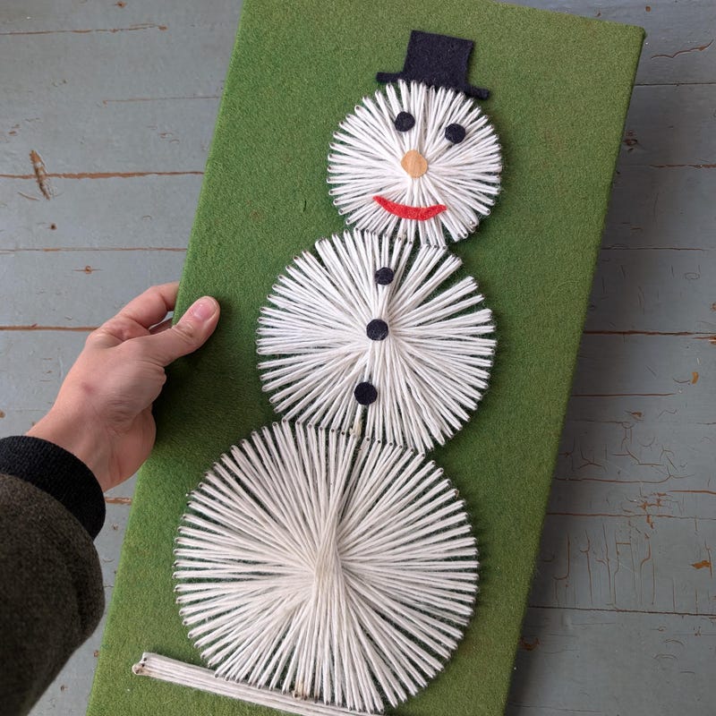 Snowman String Art - Etsy