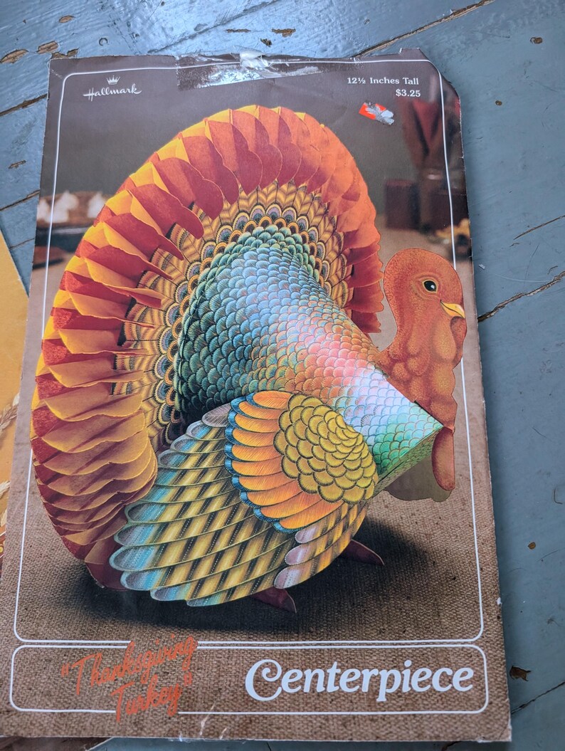 Vintage Hallmark Thanksgiving Turkey and Mayflower Decor - Etsy
