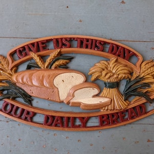 Vintage Daily Bread Metal Wall Hanging Sign - Etsy