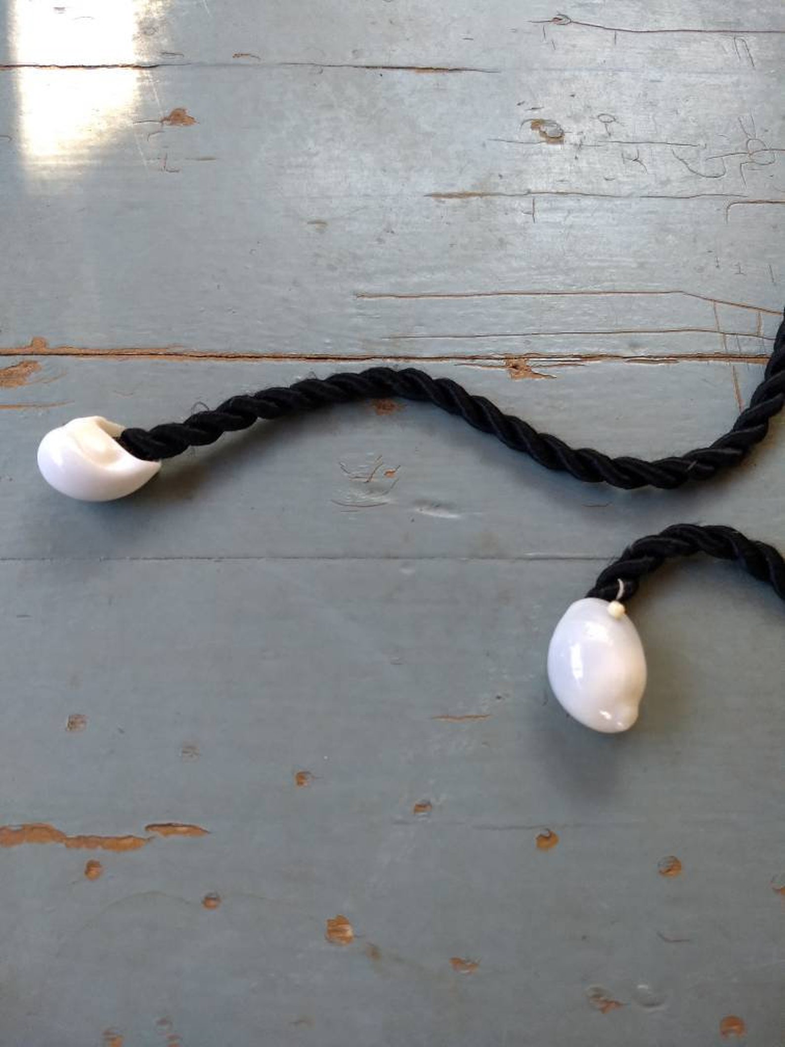 Vintage 1980s rope and shell fashion belt | Etsy