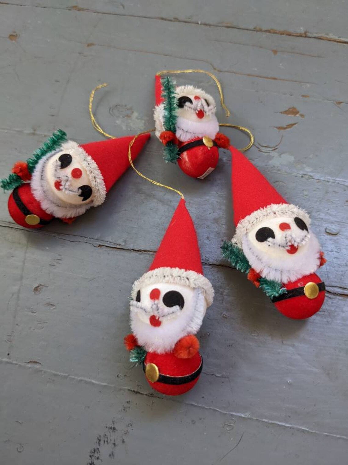 Vintage 1950s Japan Pipe Cleaner Santa Claus Christmas - Etsy