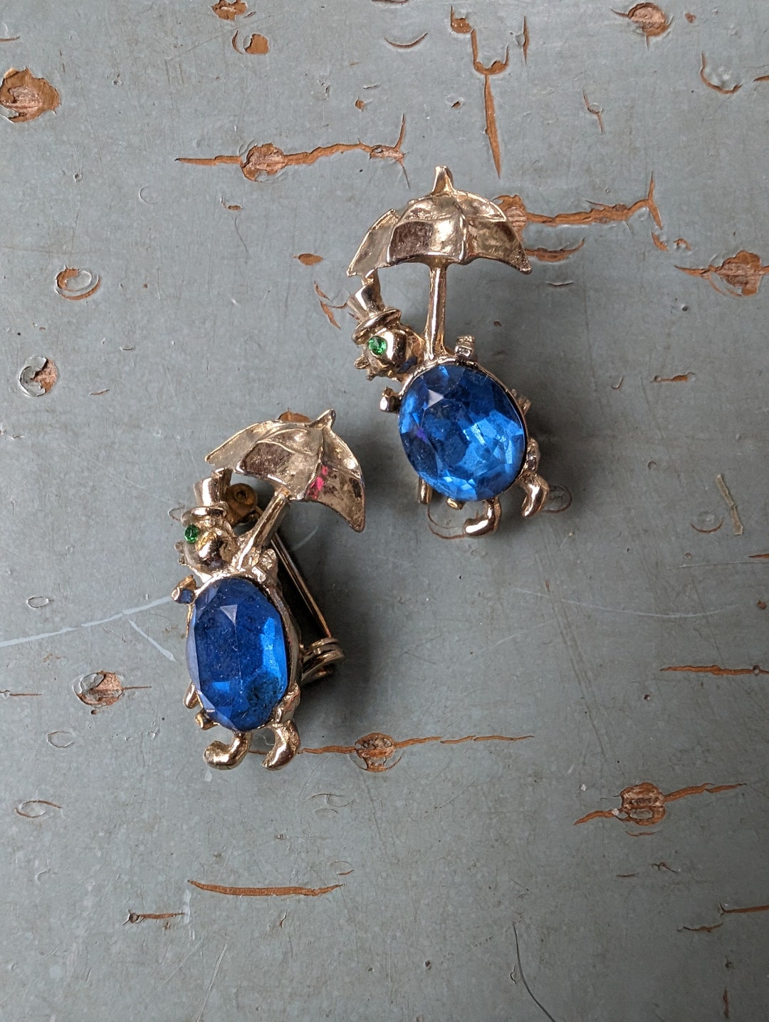 Vintage Turtle Scatter Pin Set of Two - Etsy