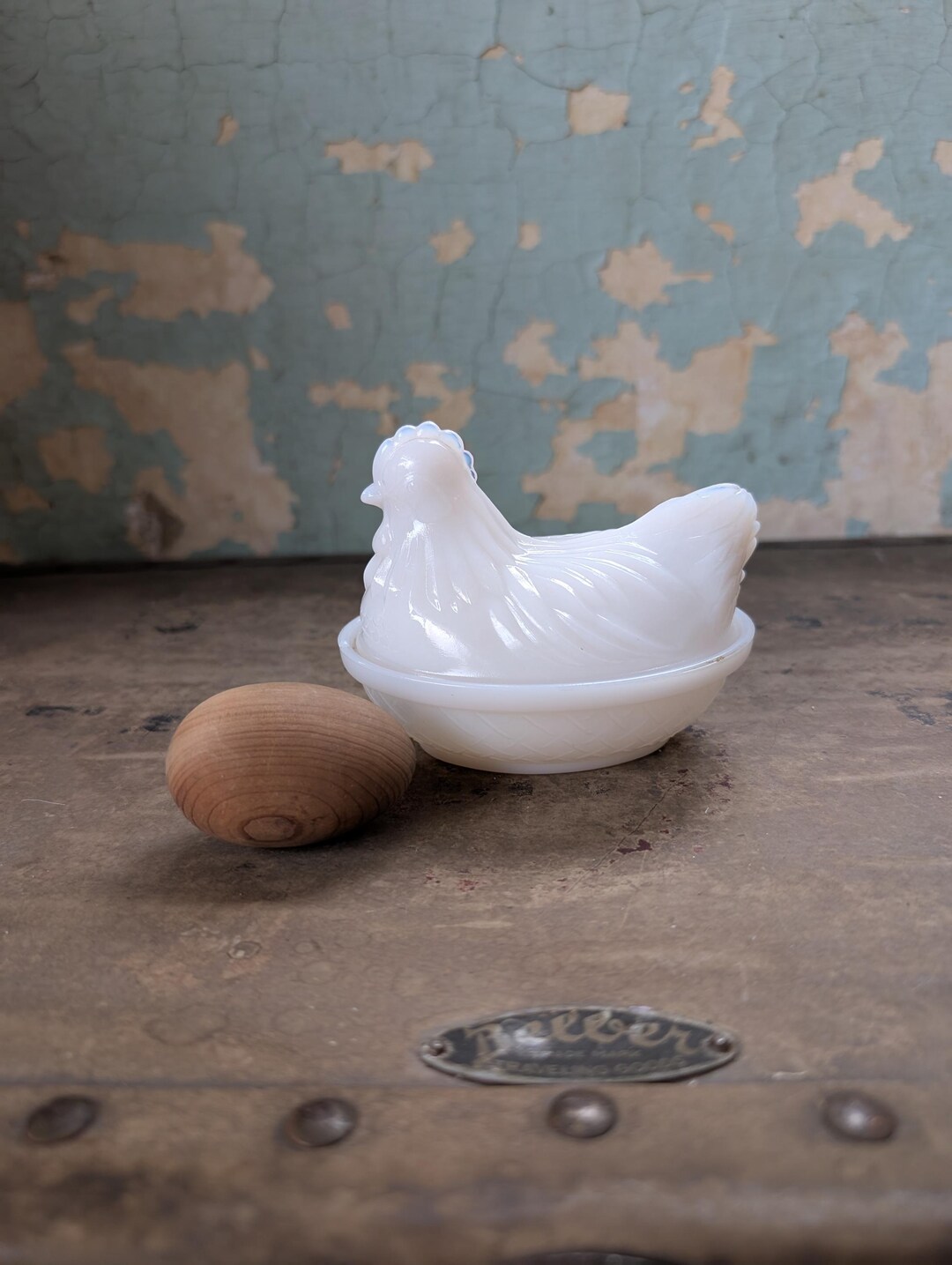 Vintage Milk Glass Chicken Lidded Dish - Etsy