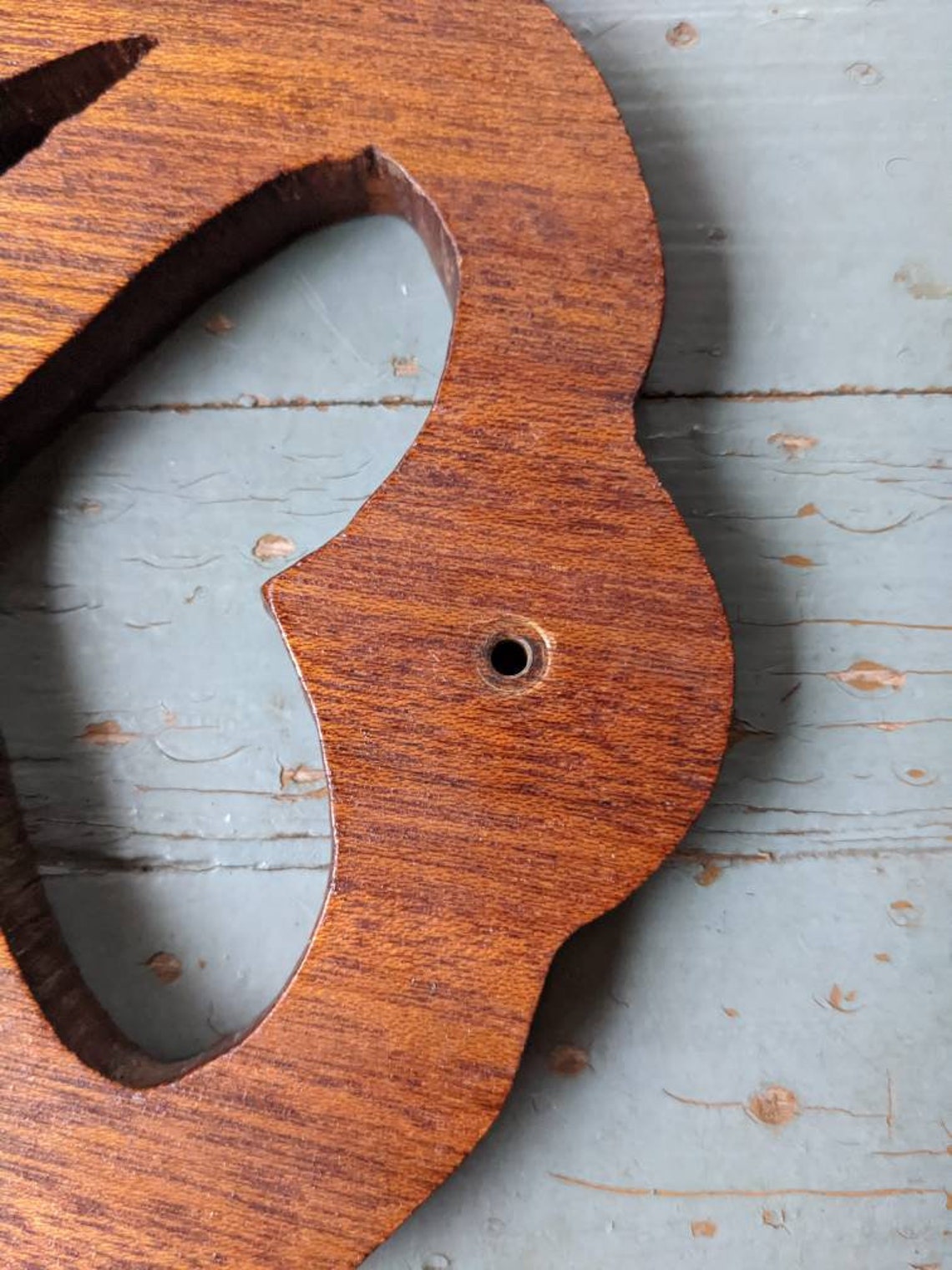 Vintage handmade wooden skeleton key keeper | Etsy