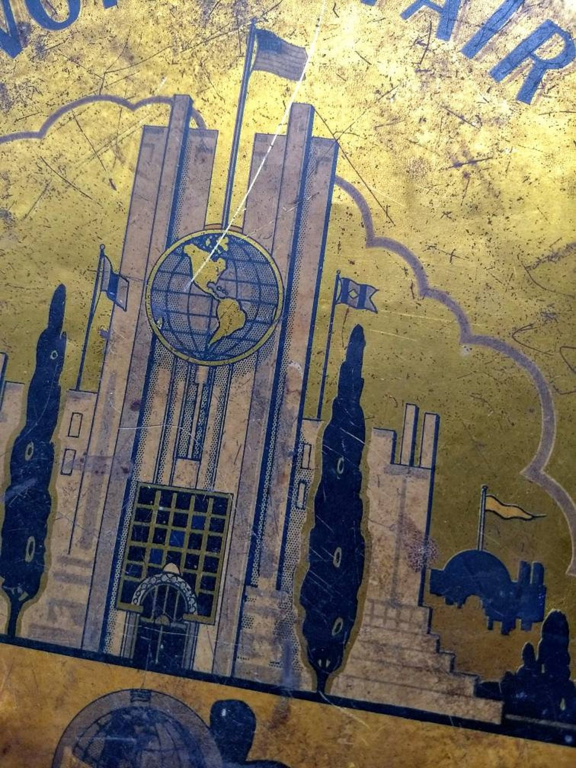 Vintage World's Fair New York Commemorative Chocolate Tin - Etsy