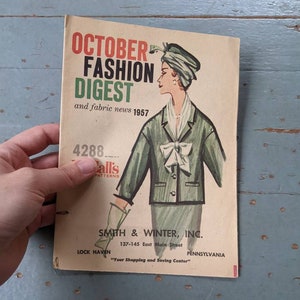 Vintage 1957 October Fashion Digest by Mccall's Magazine - Etsy