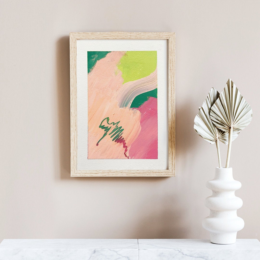 A5 A Walk in Spring No.1 Abstract Art Original - Etsy
