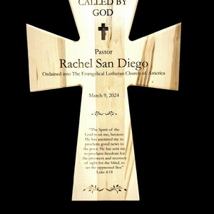 Custom Personalized Ordination Cross, Ordination Gift, Ordination ...