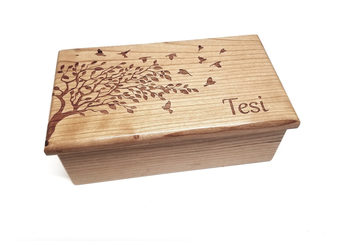 Personalized Electronic Tree and Birds Music Box ANY SONG, Custom Song ...