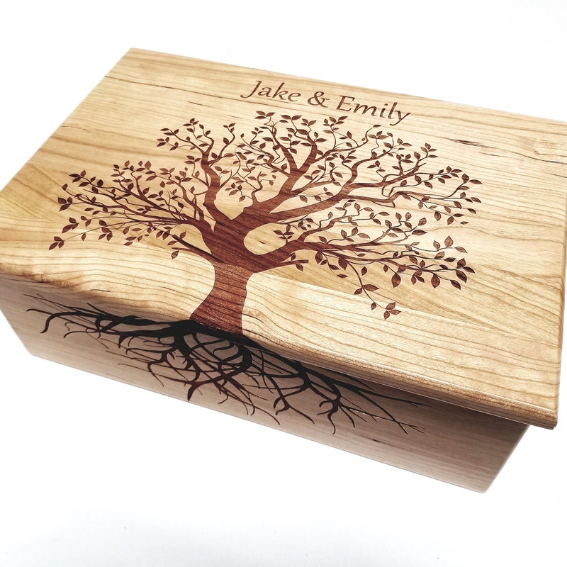 Wood Burned Box - Etsy UK