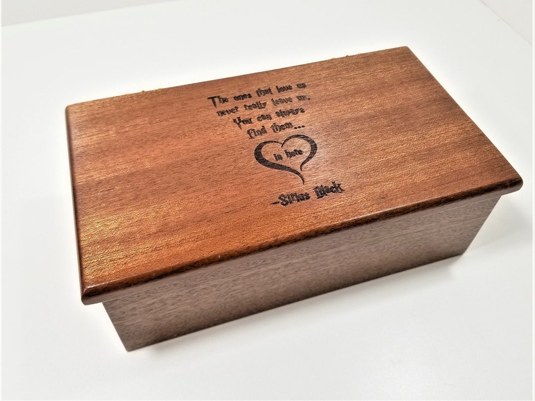 Music Box Choose Quote, Personalized Custom Laser Engraved Wood Wizard ...