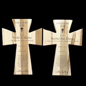 Custom Personalized Ordination Cross, Ordination Gift, Ordination ...