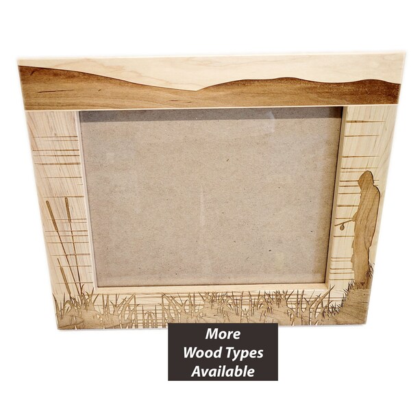 Wooden Fishing Picture Frame - Etsy