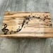 Personalized Music Notes Music Box Choose Your Song Laser - Etsy