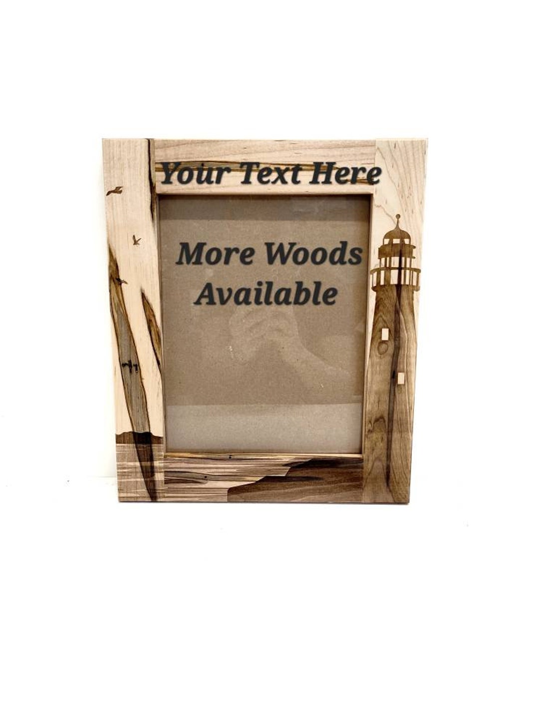Personalized 8x10 Lighthouse Wooden Picture Frame, Custom Picture Frame ...
