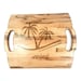 Personalized Custom Palm Tree Cutting Board, Wood Laser Burned Cutting ...