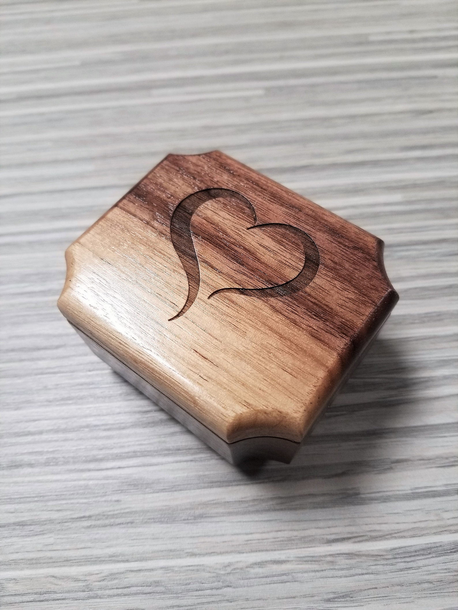Personalized Heart Music Box Choose Your Song Add Name, Hand Made Small ...