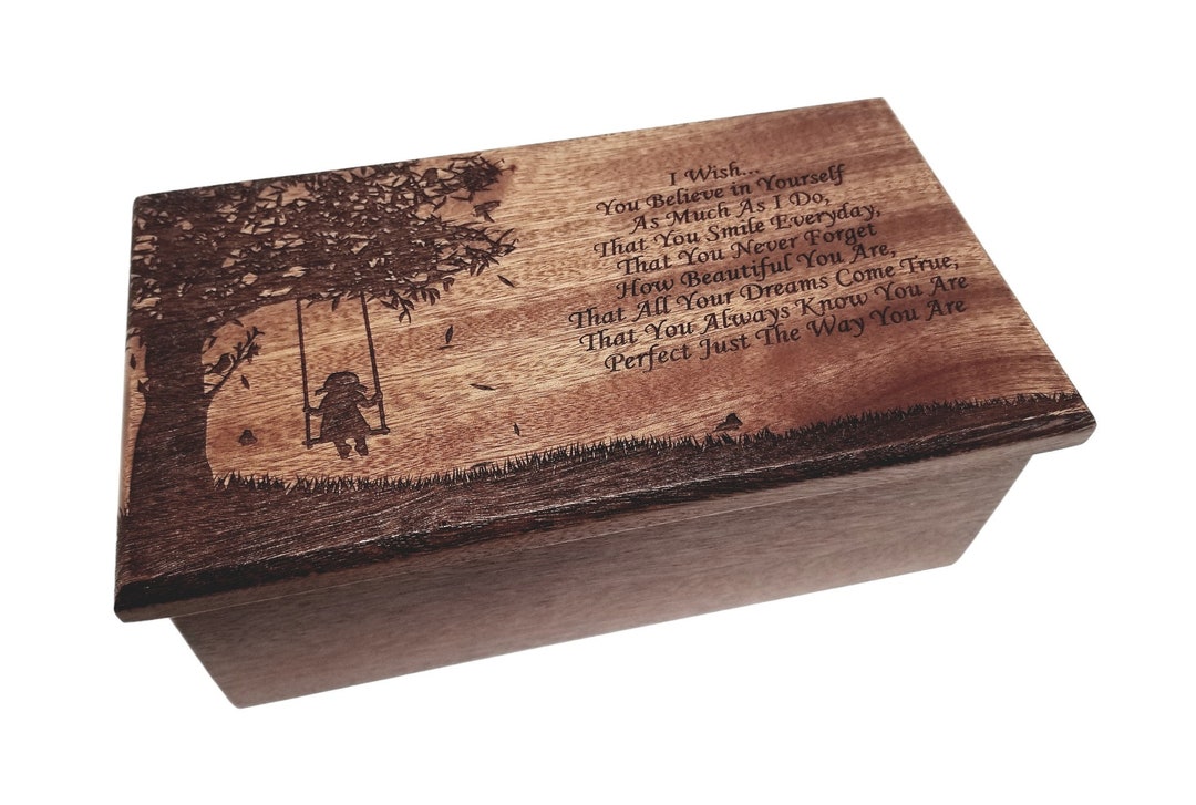 Music Box Choose Your Song Add Text , Personalized Custom Daughter Poem ...