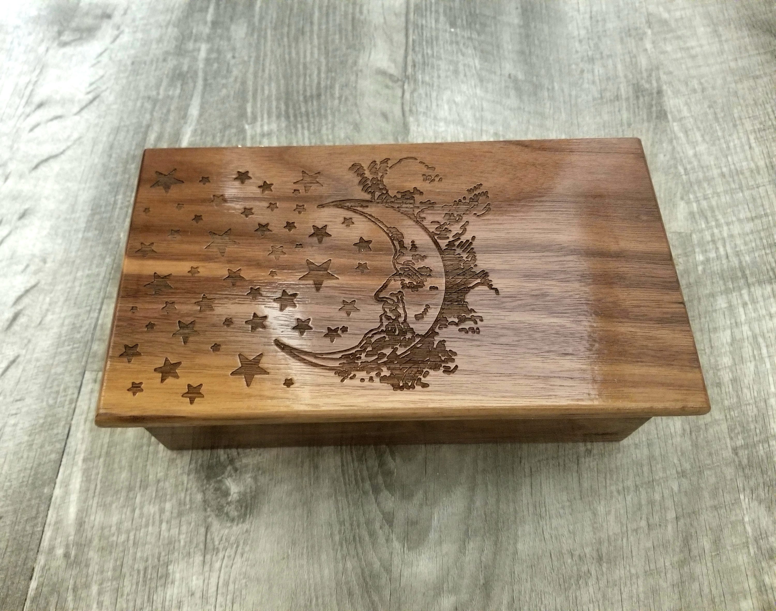 Personalized Electronic Moon and Stars Music Box ANY SONG, Custom ...