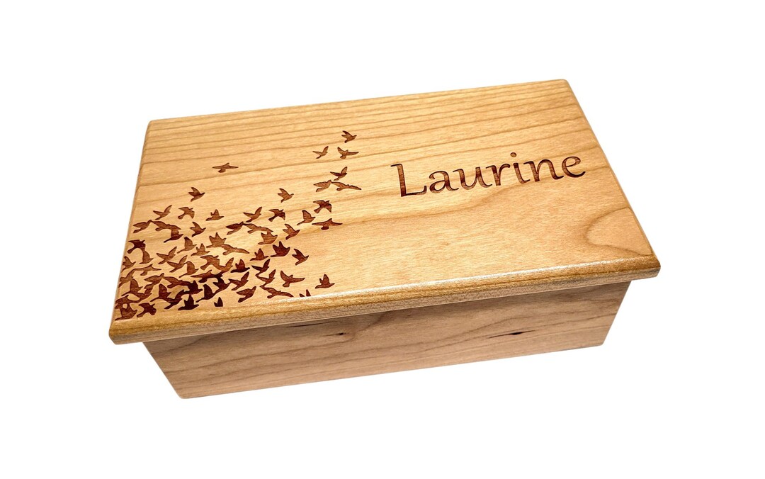 Personalized Music Box Choose Your Song, Custom Wood Music Jewelry Box ...