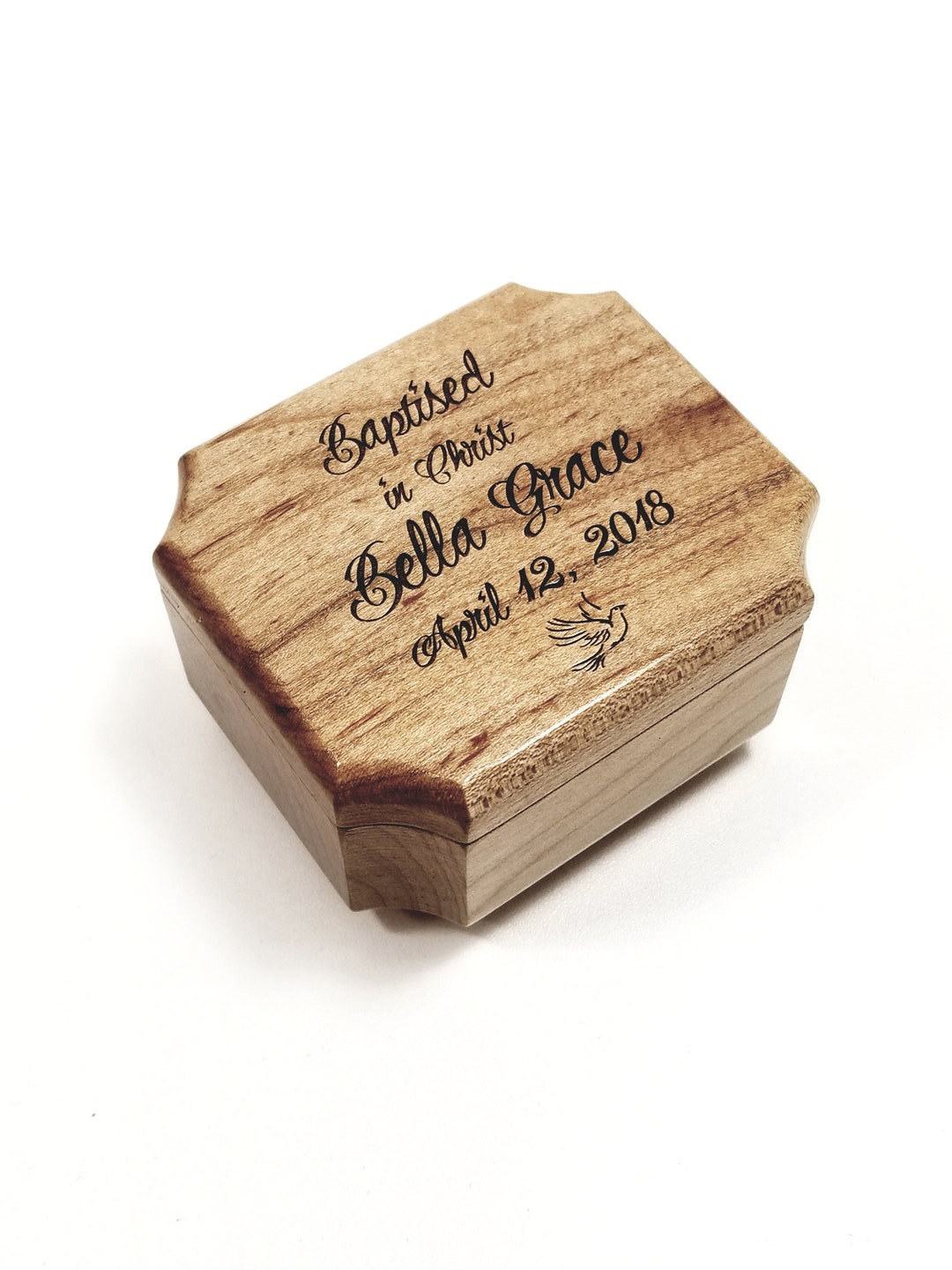Personalized Baptism Music Box Choose Your Song, Personalized Custom ...