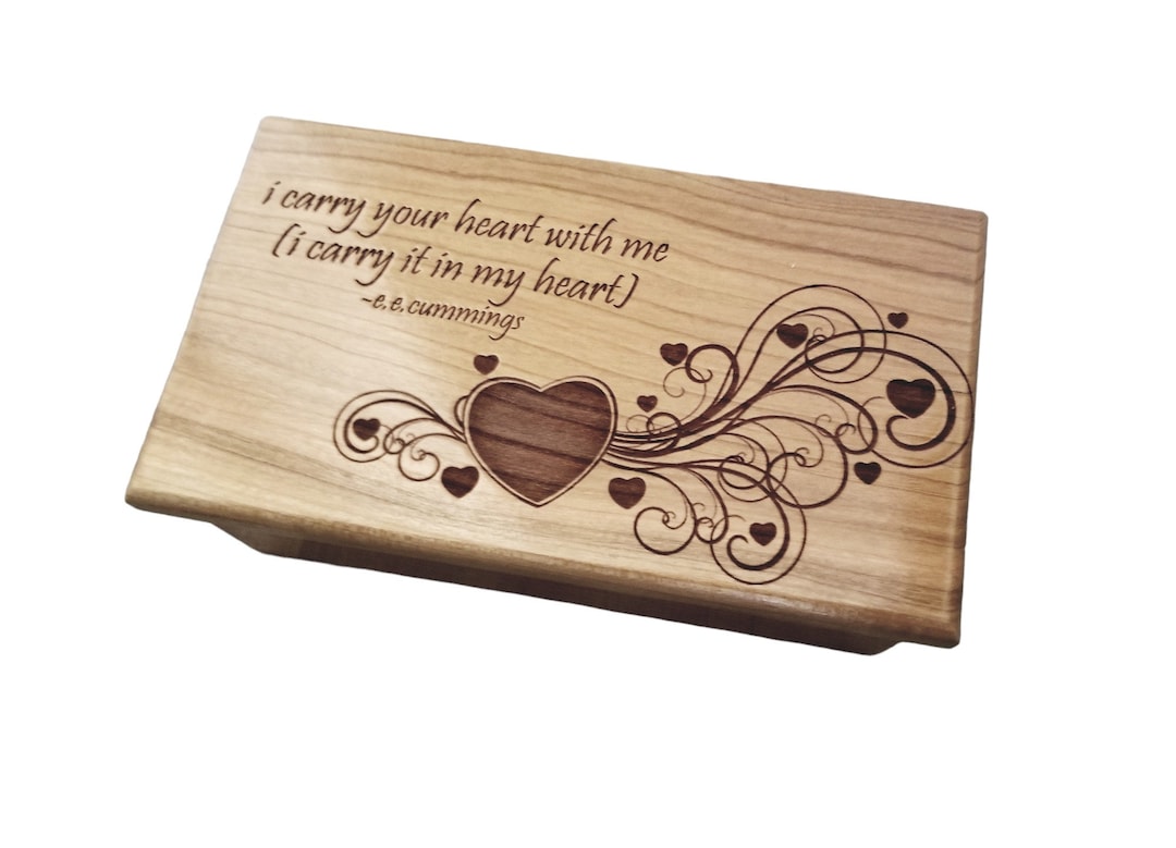 Music Box Heart Design Choose Your Song, I Carry Your Heart With Me ...