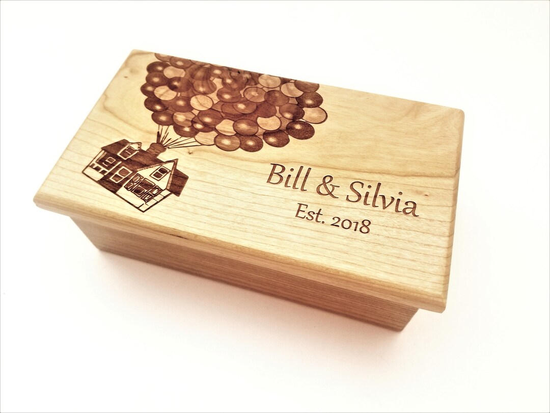 Personalized Flying House With Balloons Electronic Music Box ANY Song ...