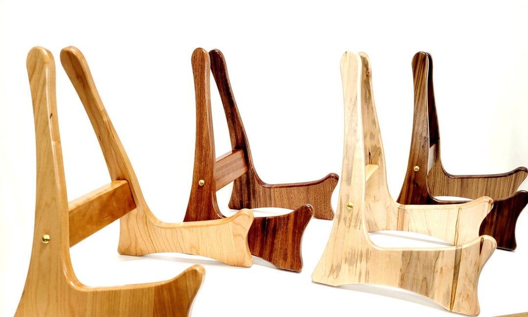 Personalized Hand Built Engraved Wood Guitar Stand, Acoustic Guitar ...