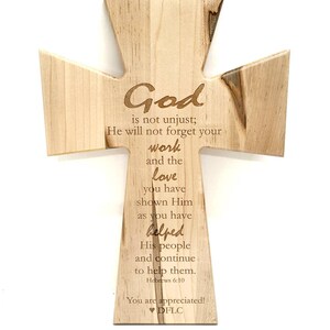 Custom Personalized Retirement Scripture Cross, Handmade Wood Cross ...