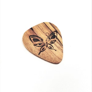 Personalized Butterfly Guitar Pick, Custom Engraved Butterfly Guitar ...