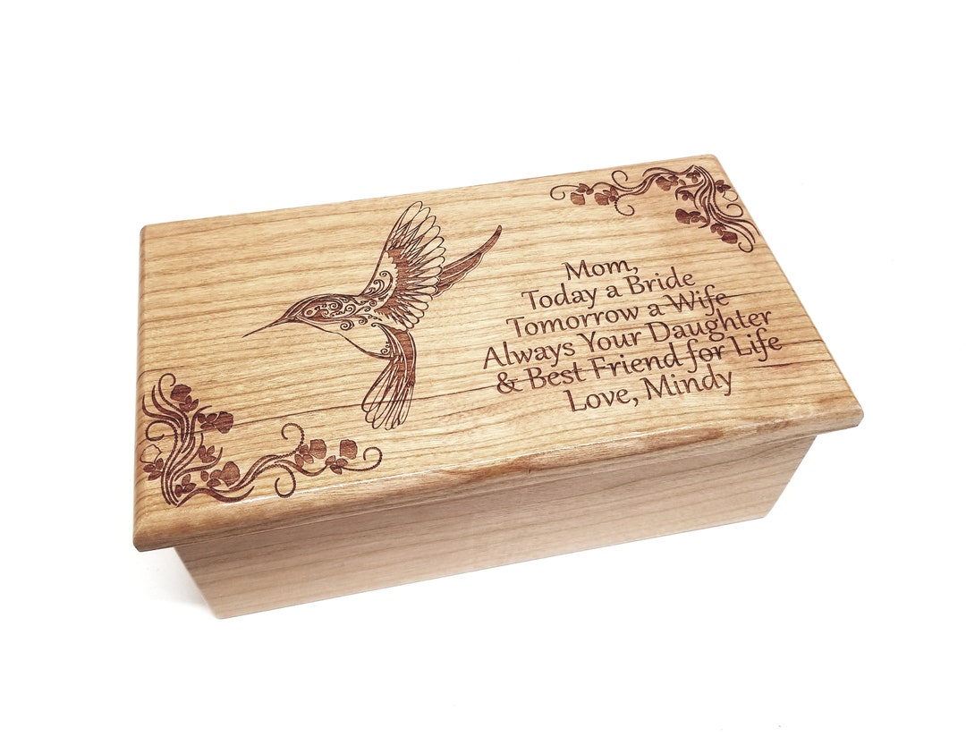 Hummingbird Music Box Choose Your Song Add Text, Gift for Her ...