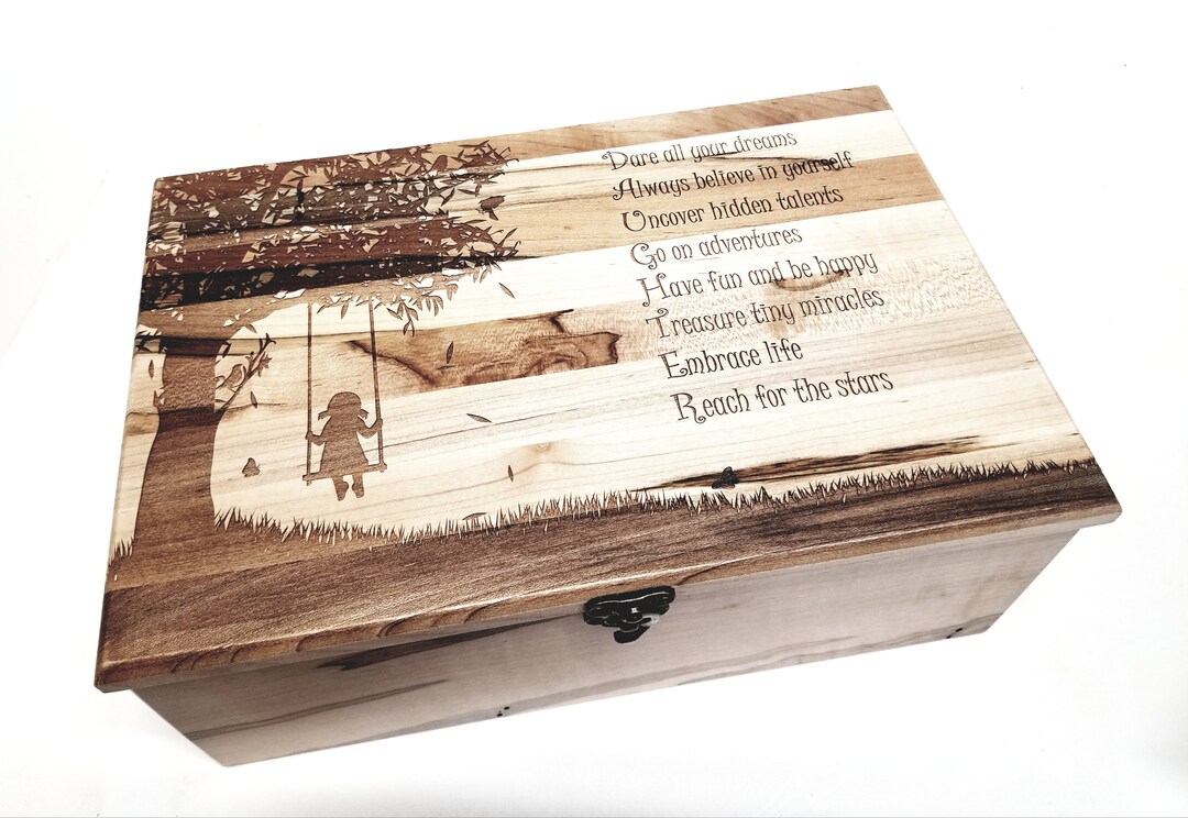 Large Music Box Choose Your Song Add Text, Custom Personalized Little ...