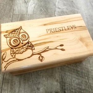 Personalized Electronic Owl Music Box ANY SONG, Custom Jewelry Box ...