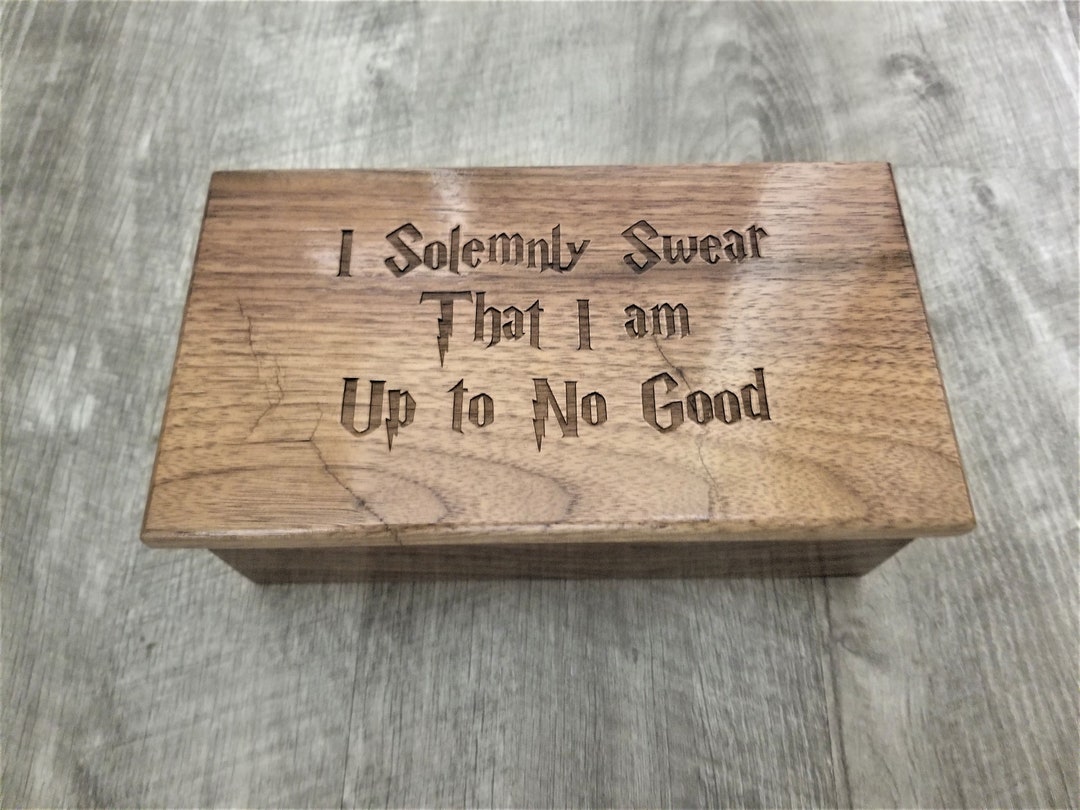 Wizard Music Box Choose Quote Add Text, Laser Engraved Personalized ...