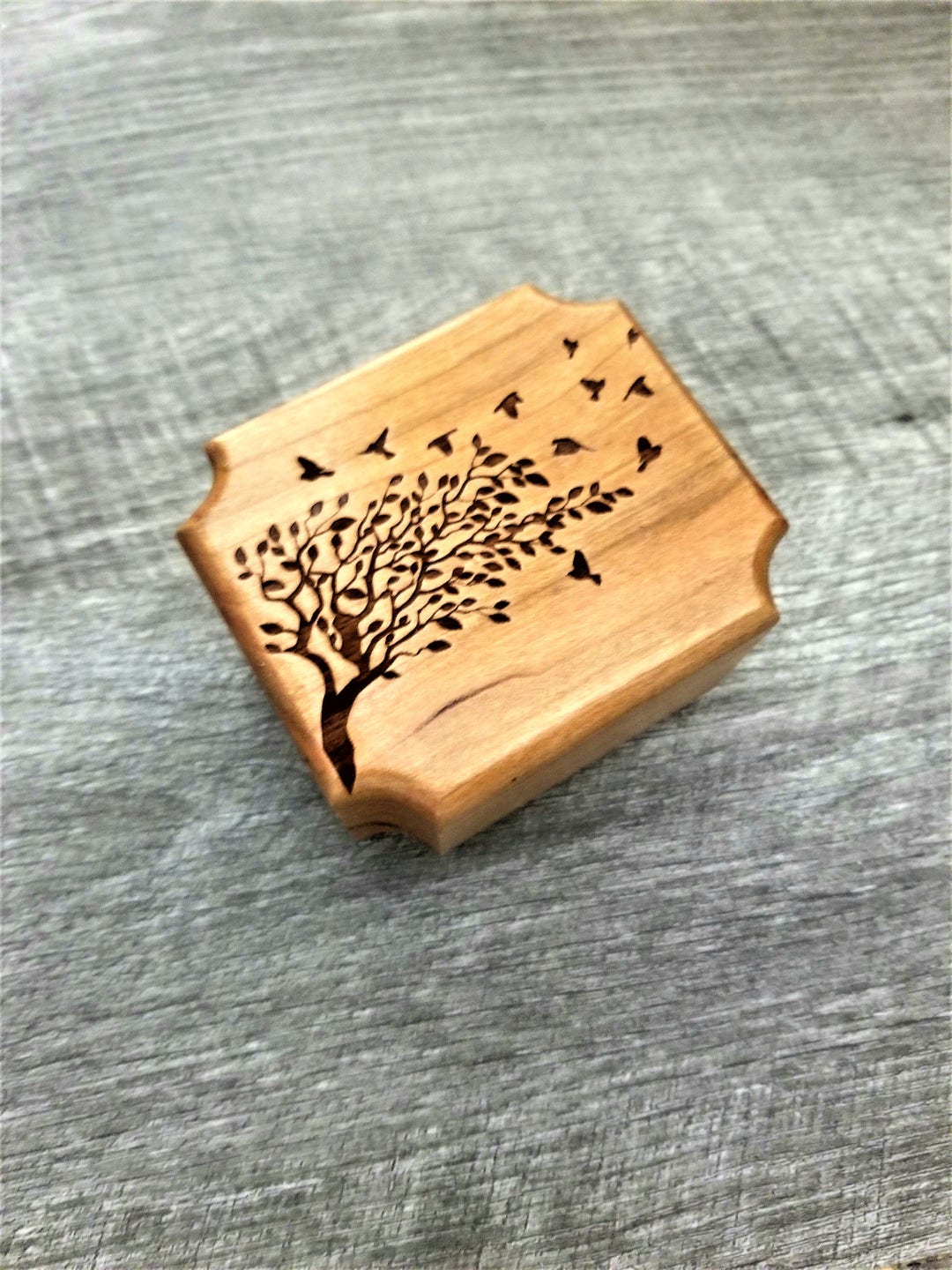 Personalized Tree With Birds Music Box Choose Your Song, Hand Made ...