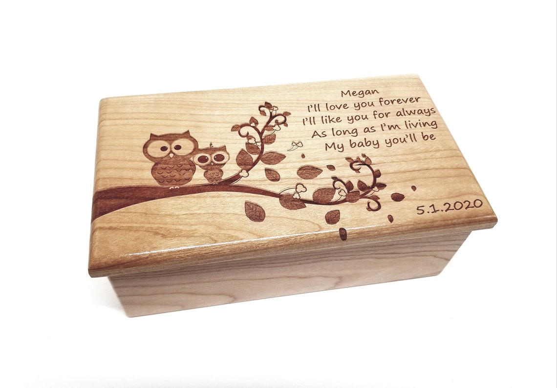 Personalized Owl Music Box Choose Your Song Music Box for - Etsy