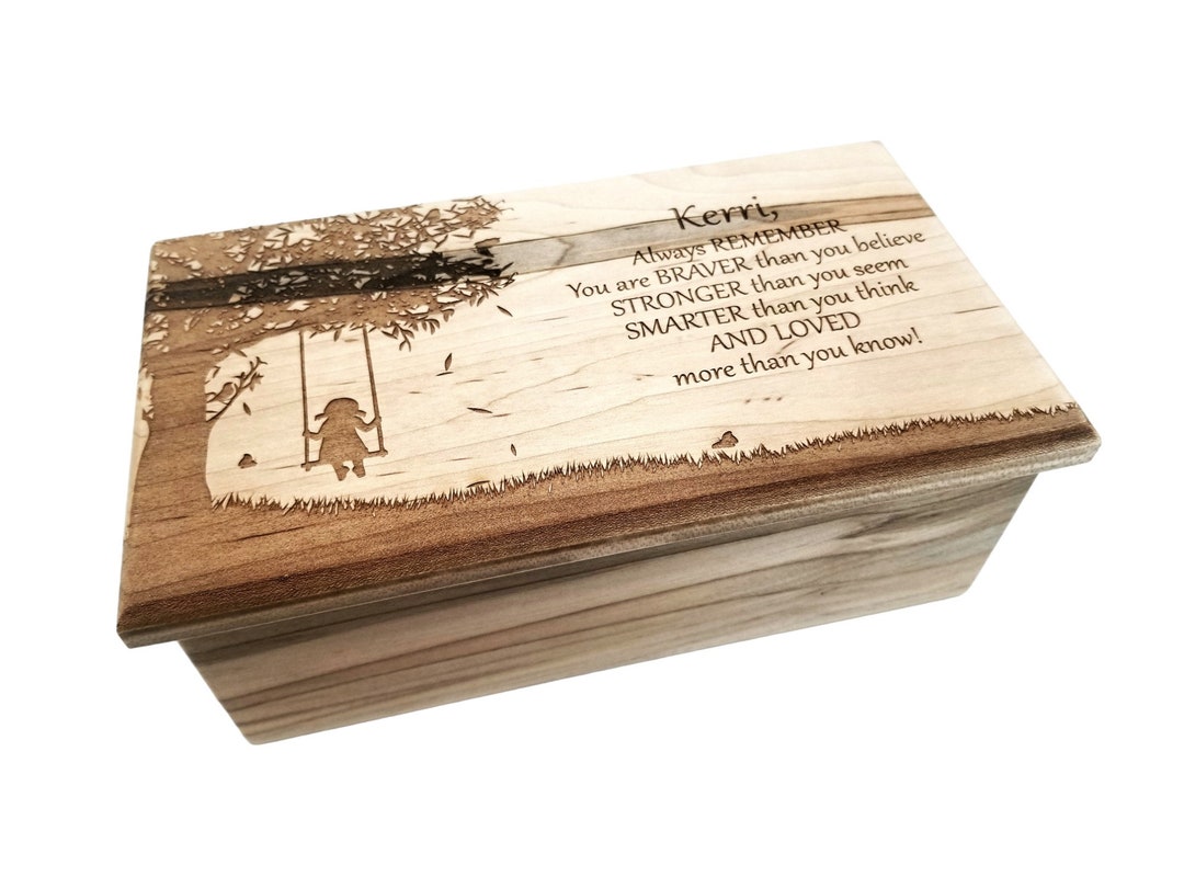 Music Box Choose Your Song Add Text , Personalized Custom Daughter Poem ...