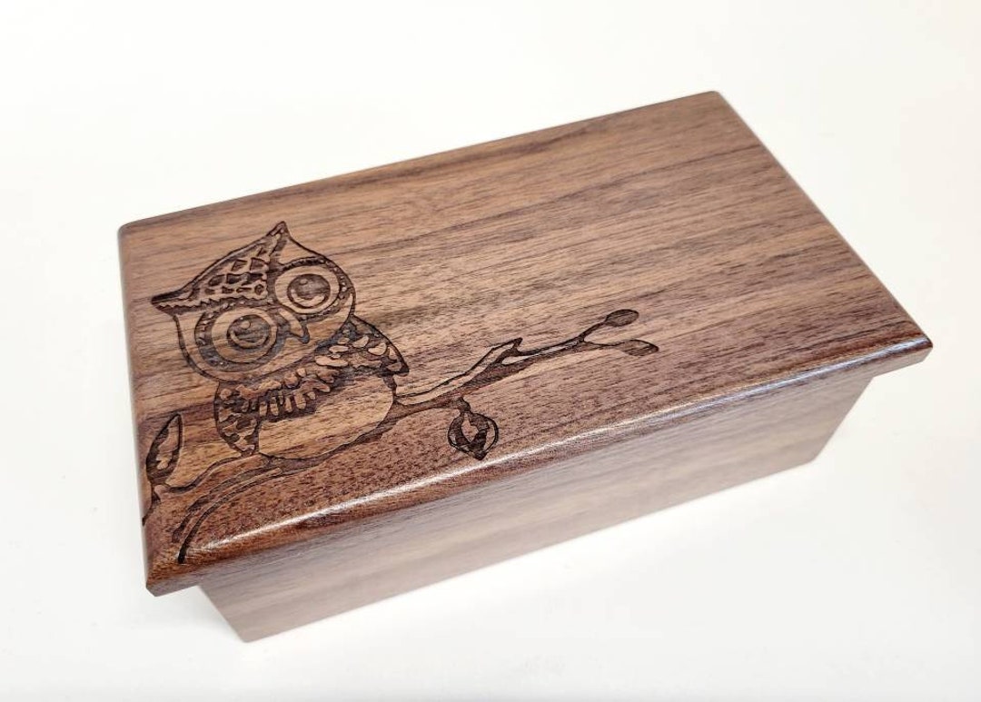 Personalized Electronic Owl Music Box ANY SONG, Custom Song Jewelry Box ...