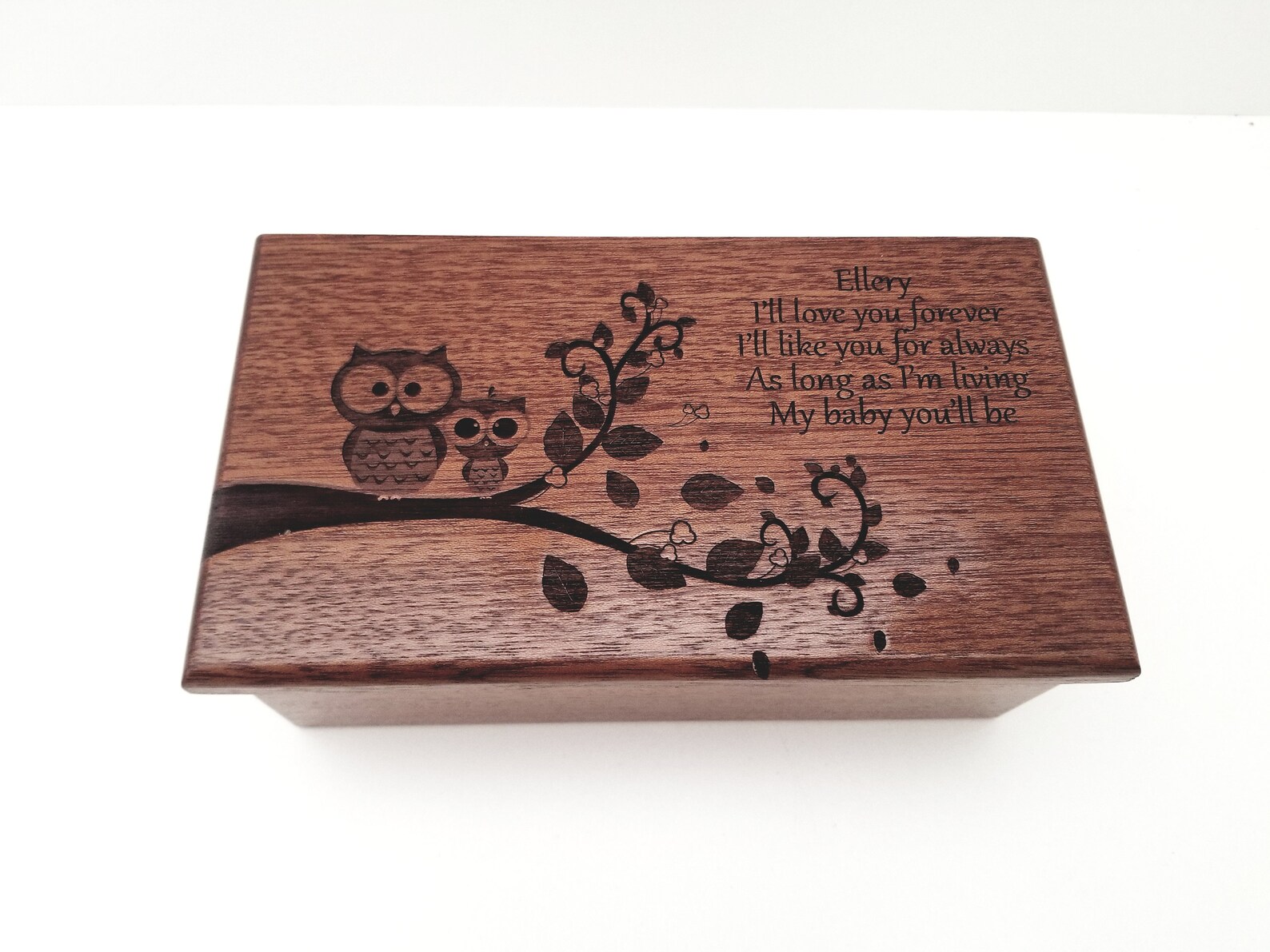 Personalized Owl Music Box Choose Your Song Music Box for - Etsy