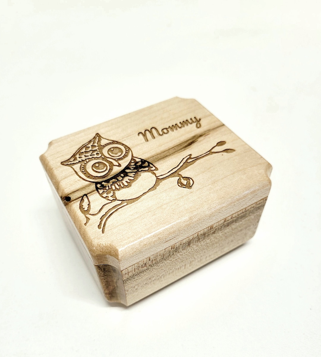 Personalized Cute Owl Music Box Choose Your Song, Hand Made Small Owl ...